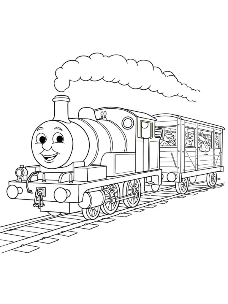 71 desenhos do Thomas the Tank Engine para colorir e imprimir gratuitamente