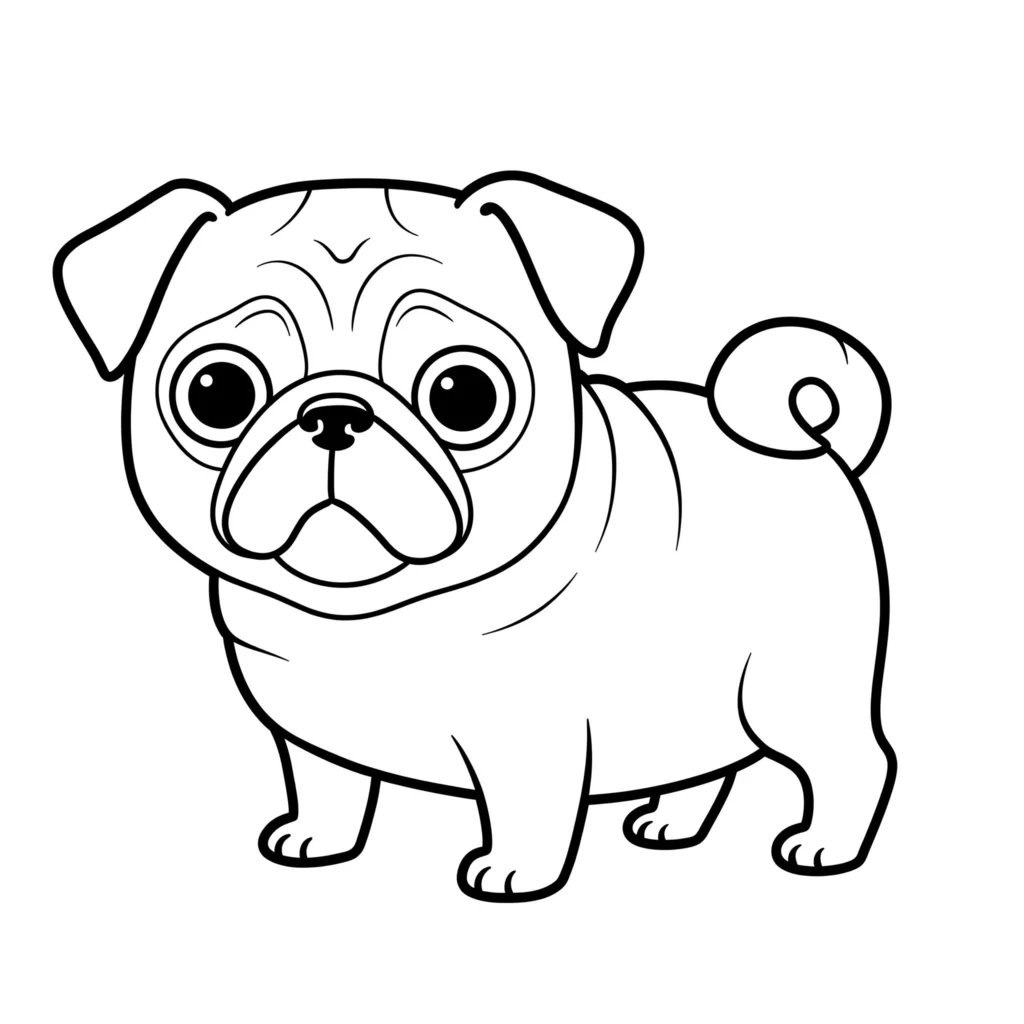 23 disegni carlino da colorare gratis | Disegnidacoloraremondo