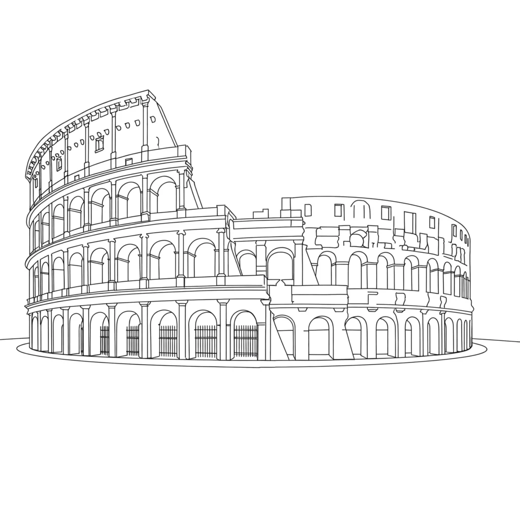 19 Colosseum Coloring Pages - Free PDF, Print and Color Online