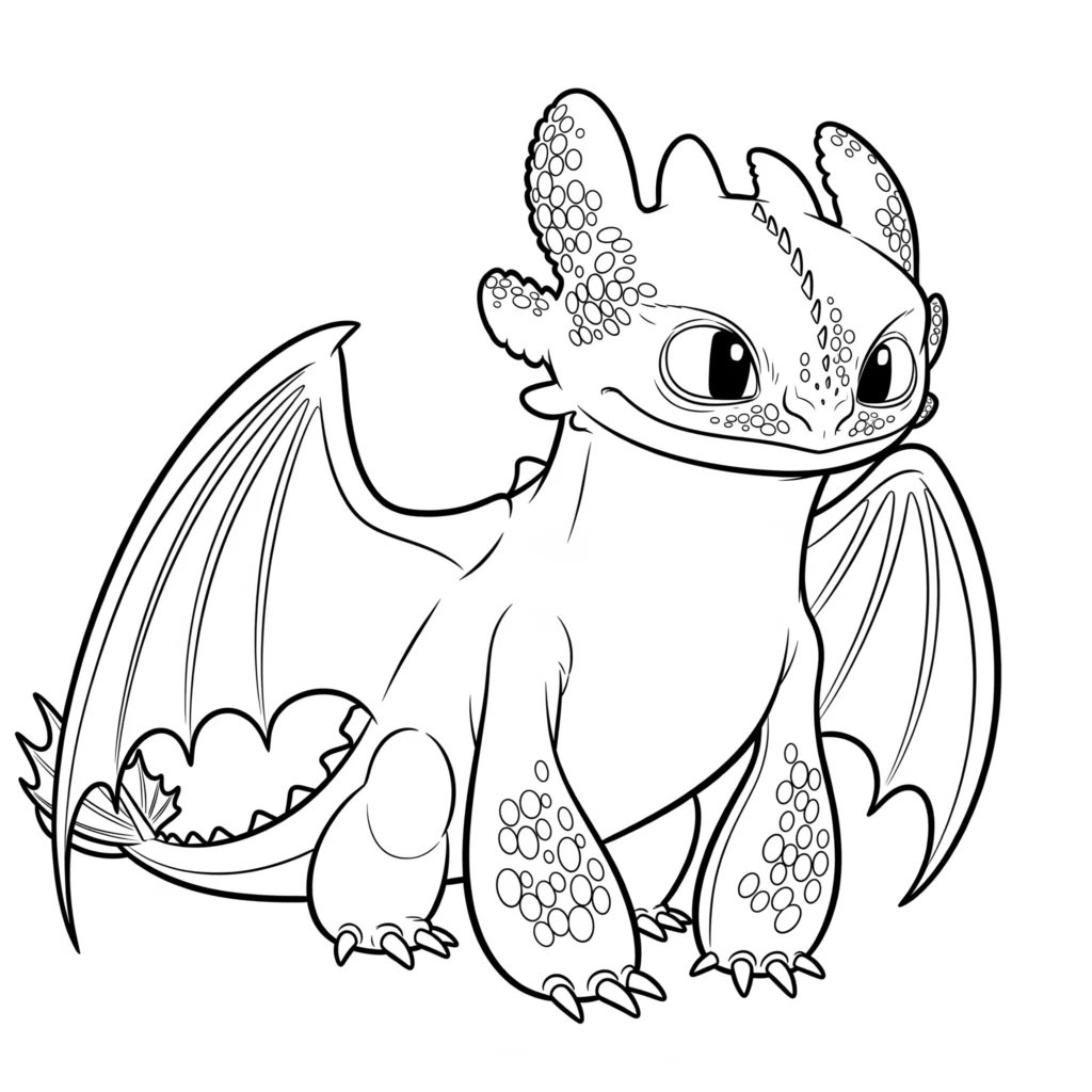 20 Toothless Coloring Pages - Download, PDF and Online