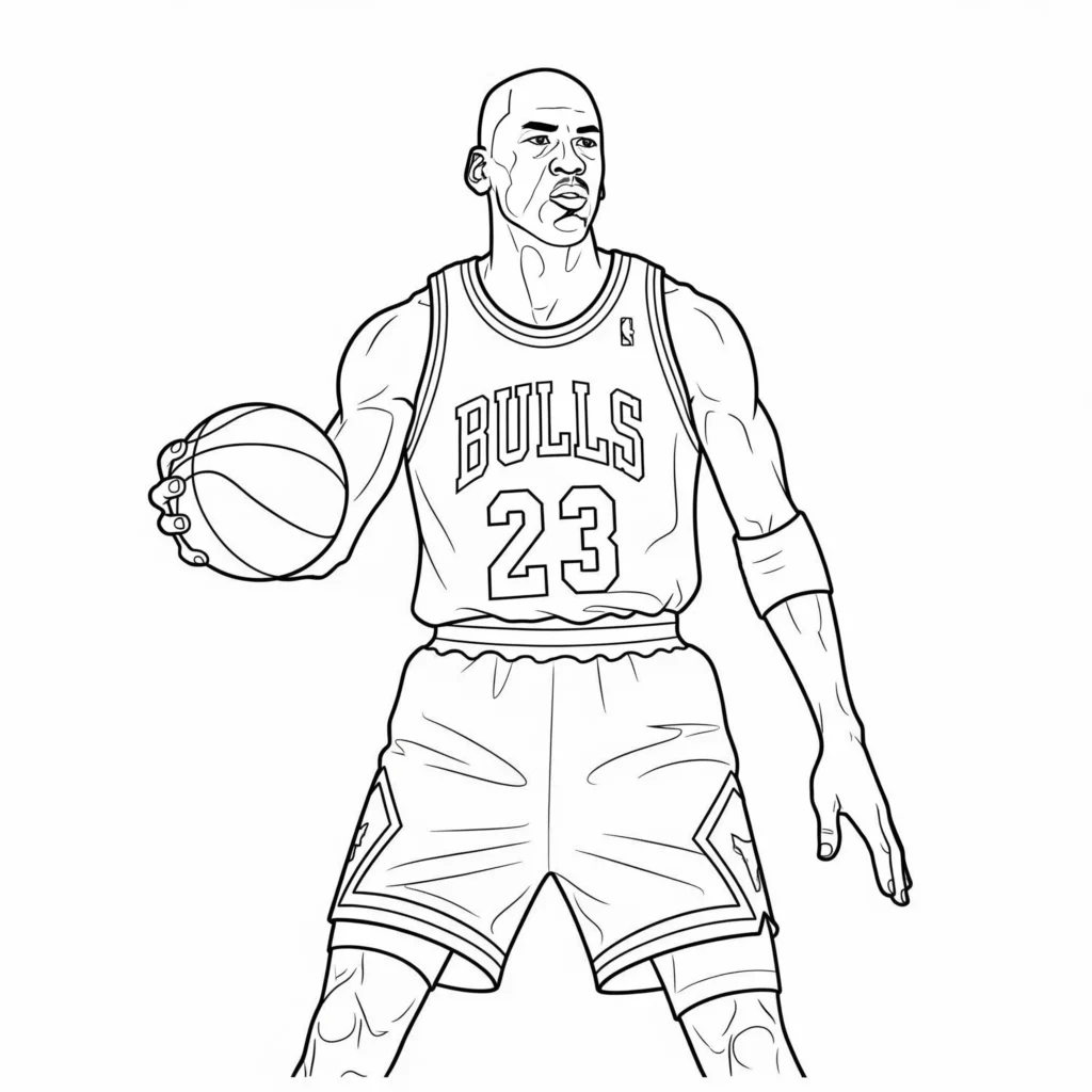 20 disegni Michael Jordan da colorare - PDF, Stampa e Online
