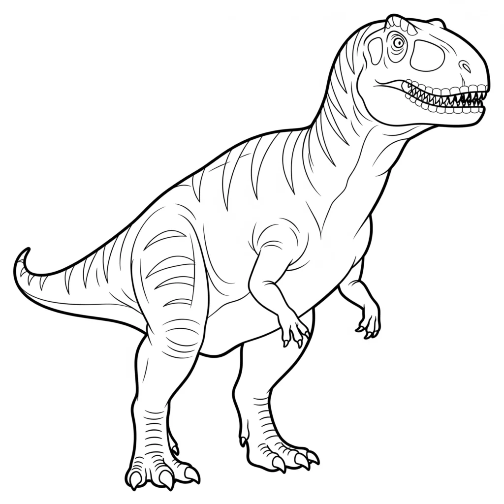 19 Allosaurus Coloring Pages - PDF, Print, and Online