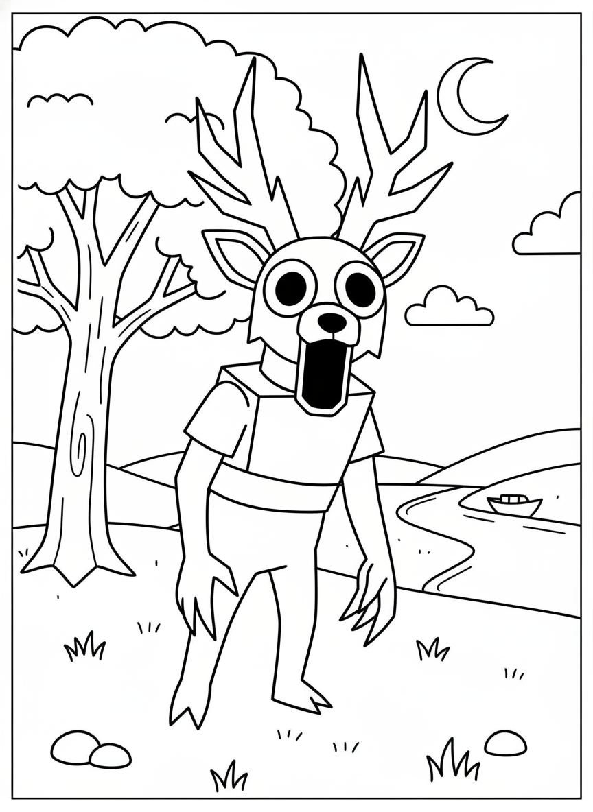 21 99 Nights in the Forest Coloring Pages - Free PDF